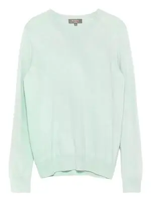 N.peal Classic Round Neck Jumper - Green