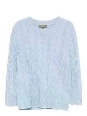 N.peal Emilia Cable Knit Jumper - Blue