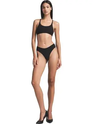 SKIMS Fits Everybody Racerback Scoop Bralette - Onyx