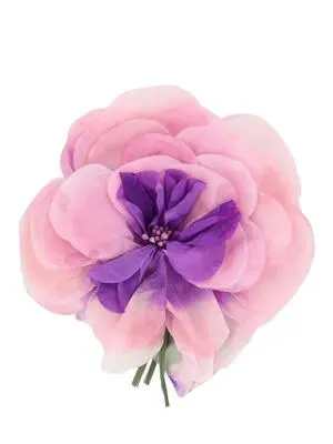 Gucci Silk Flower Brooch - Pink