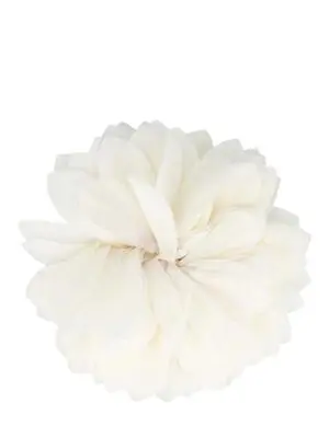 Gucci Flower Silk Brooch - White
