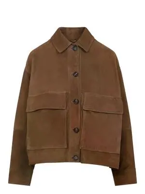 Brunello Cucinelli Suede Jacket - Brown