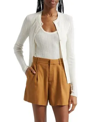 A.L.C. Fisher Rib Cardigan - Bright White