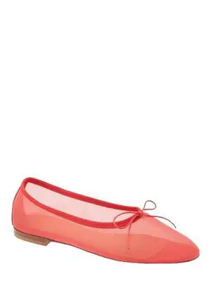 MANSUR GAVRIEL Mansur Gavriel Dream Mesh Ballerina Flat Bright Red