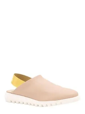 AMALFI BY RANGONI Elettrona Slingback Flat - Beige Parm/gold Elastic