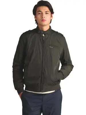 MEMBERS ONLY Iconic Racer Jacket With Quilted Lining - Dark Green