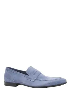 Bruno Magli Bruno Magli Lastra Unlined Loafer Light Blue Suede