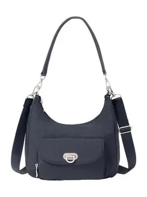 BAGGALLINI Coastal Flip Lock Half Moon Bag - French Navy