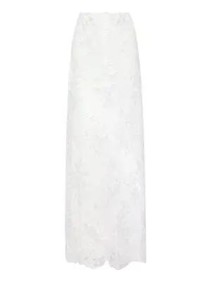MACGRAW Calligraphy Floor-length Skirt - Neutrals