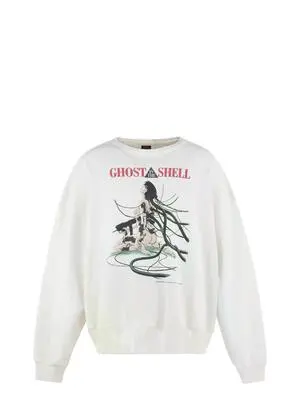 SAINT MXXXXXX Graphic-print Crewneck Sweatshirt - White