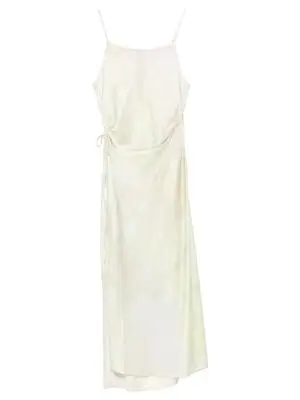 FENG CHEN WANG Feng Chen Wang Satin-Finish Midi Dress
