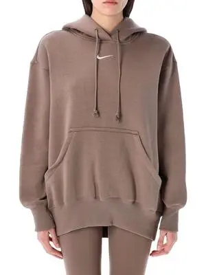 Nike Nike Embroidered Swoosh Hoodie Brown