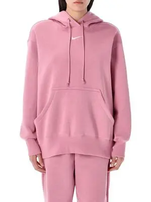 Nike Nike Embroidered Swoosh Hoodie Pink