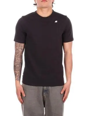 K-WAY Cotton T-shirt With Logo By - Black