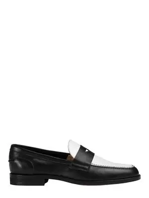 DOUCAL'S Two-tone Loafer - Black