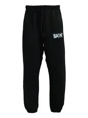 SAINT MXXXXXX Logo-print Track Pants - Black