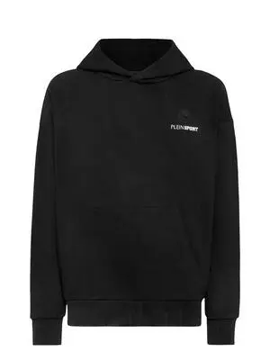 PLEIN SPORT Logo-print Hoodie - Black