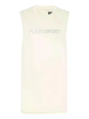 PLEIN SPORT Reflective Tank Top - Grey
