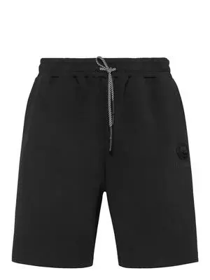 PLEIN SPORT Logo-patch Track Shorts - Black
