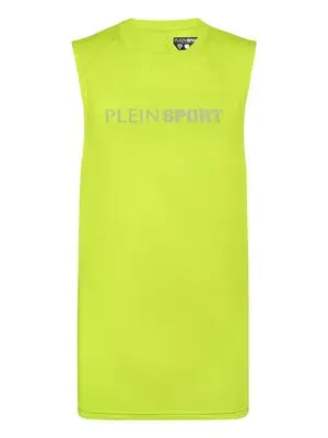 PLEIN SPORT Reflective Tank Top - Yellow