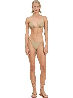 Devon Windsor Zack Bikini Bottom - Gold