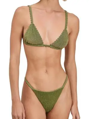 Devon Windsor Zuri Bikini Top Green
