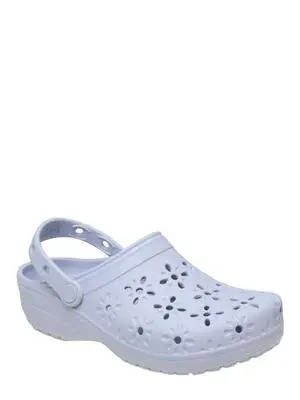 CROCS Classic Floral Cutout Clog - Purple Moon