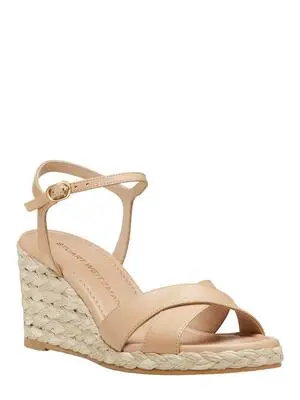 STUART WEITZMAN Dayna Espadrille Wedge Sandal - Adobe/natural