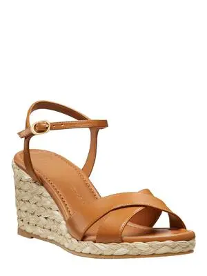 STUART WEITZMAN Dayna Espadrille Wedge Sandal - Macchiato/ Natural