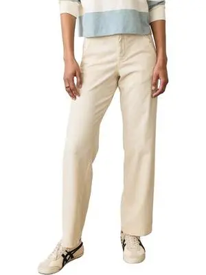 Marine Layer Saturday Straight Leg Trousers - Papyrus