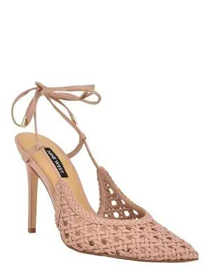 Nine West Nine West Fessla Ankle Wrap Pumps Light Pink