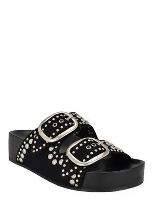 Nine West Nine West Flinne Studded Platform Sandals Black