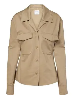 COURREGES Gabardine Shirt - Beige