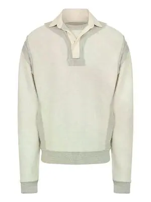 MAISON MARGIELA Textured-finish Polo Shirt - Neutrals