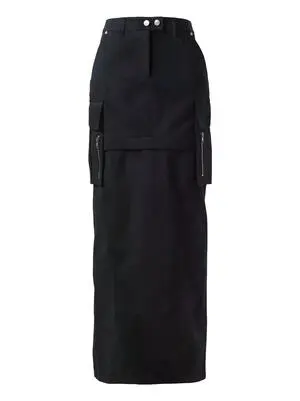 SRVC STUDIO Uma Maxi Skirt - Black