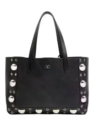 Valentino Garavani Medium Nellcôte Tote Bag - Black
