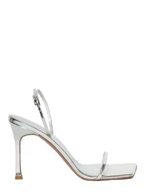Amina Muaddi 95mm Maya Pumps - Silver