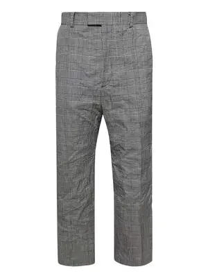 Vetements Checked Trousers - Grey