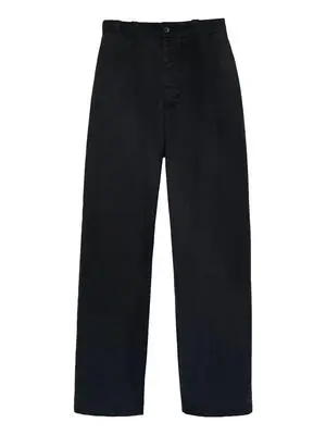 THE ELDER STATESMAN Straight-leg Trousers - Black