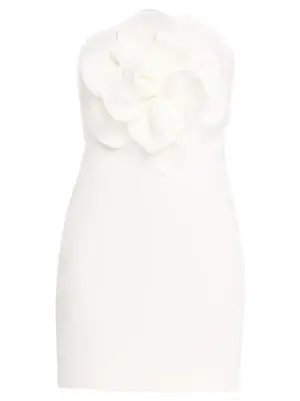 One33 Social Strapless Rosette Bodice Mini Dress - Ivory