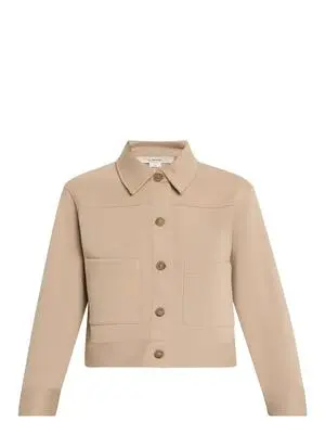 VINCE Vince Cropped Patch Pocket Jacket