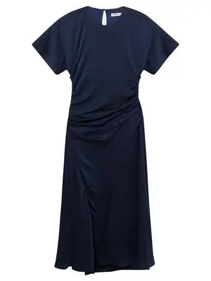 Simkhai Marabella Draped Midi Dress - Midnight