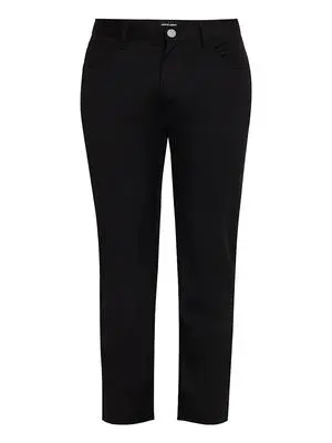 Giorgio Armani Wool Twill Five-pocket Pants - Black