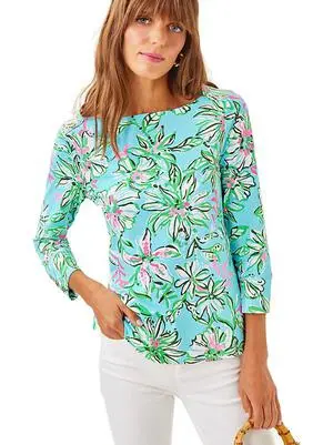 LILLY PULITZER UPF 50+ Callison Top Multi Sun Of A Bun