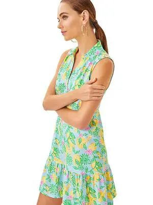 LILLY PULITZER Lilly Pulitzer Riegan Shirt Dress Bluette Make Lemonade