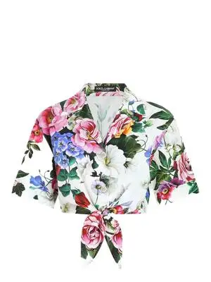 Dolce & Gabbana Floral-print Shirt - White