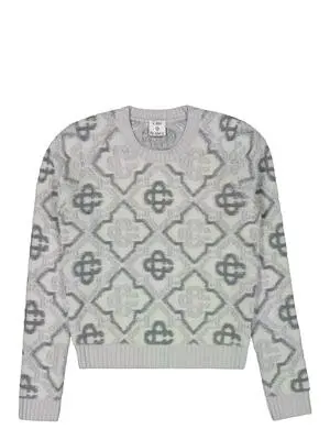 Casablanca Monogram-pattern Jumper - Grey