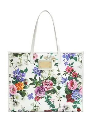 Dolce & Gabbana Floral-print Shoulder Bag - White