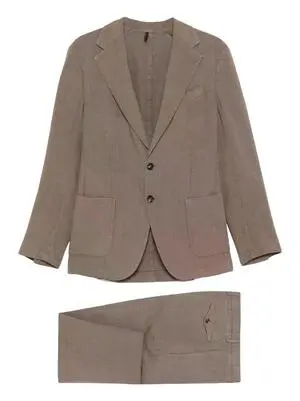 DELL'OGLIO Single-breasted Suit - Brown