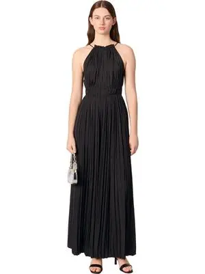 Maje Pleated Jumpsuit - Black